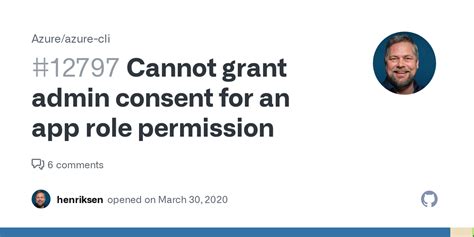 cannot grant admin consent for an app role permission · issue 12797