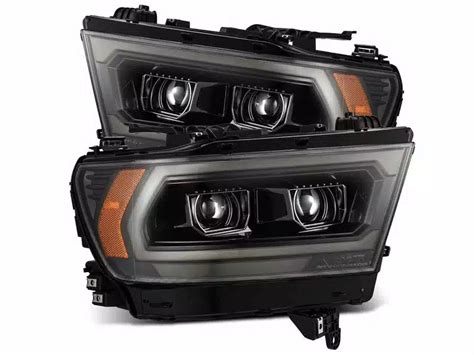 Alpharex 19 22 Ram 1500 Luxx Led Projector Headlights Alpha Black