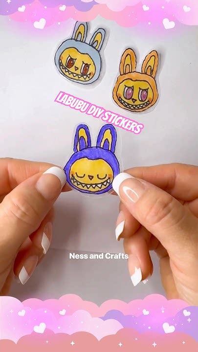 Labubu Diy Stickers For Bestie 💜labubu Diy Tideas Stickers Bff