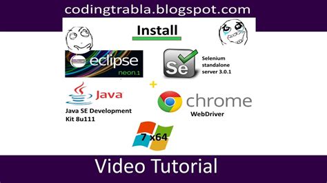 install selenium server 3 0 1 chrome webdriver eclipse neon 1 jdk