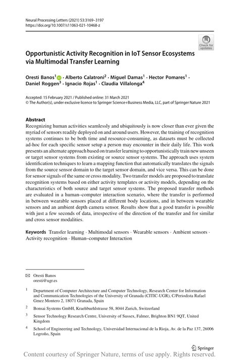 Opportunistic Activity Recognition In Iot Sensor Ecosystems Via