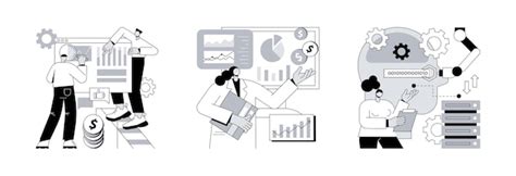 Premium Vector Big Data Abstract Concept Vector Illustrations