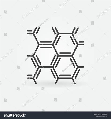 Hexagonal Chemical Formula Vector Chemistry Concept Stock Vector Royalty Free 2224618847