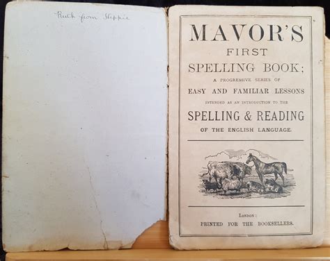 C1880s Mavors First Spelling Book Etsy