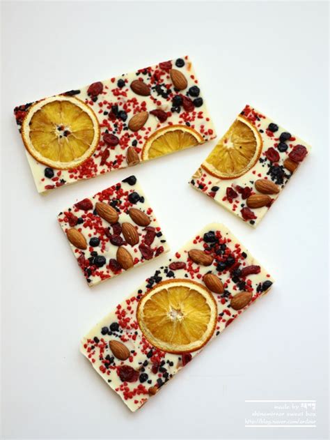 오렌지 바크초콜릿 만들기