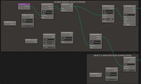 Geometry Nodes Capture The Random Value Used To Extrude Each Island To Be Used As A Scale