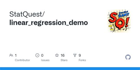 GitHub StatQuest Linear Regression Demo