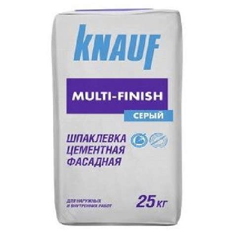 Шпаклевка Кнауф Мульти-финиш Серый 25кг купить оптом с доставкой в ...