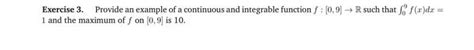 Solved Exercise 3 Provide An Example Of A Continuous And