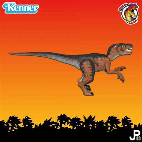 Velociraptor Jp03 Jurassic Park Kenner 1993 Figura Articulada Usado