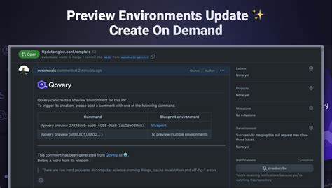 Manually Trigger Preview Environments With Create On Demand Feature