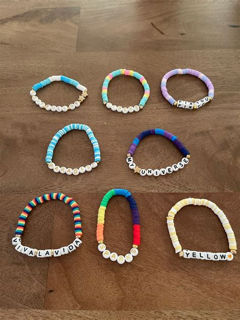 Coldplay Concert Bracelets Etsy