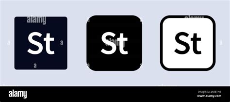 Adobe Stock Logotype Adobe Application Logo Black White And Original