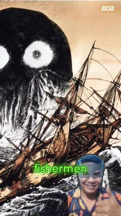 💥 Umibozu 💥 The Lost Monk Monster 🔥 Sea Kaiju Monster Mythology Shortvideo Shorts Edit