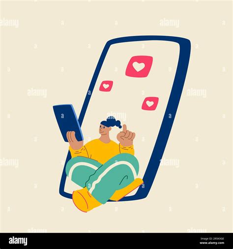 Woman Coding On Computers Stock Vector Images Alamy