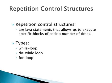 Control Structures Ppt