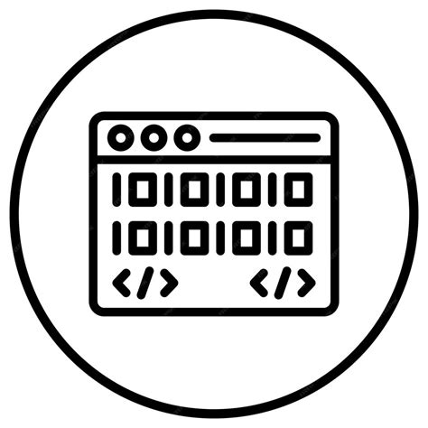 Premium Vector Binary Code Vector Icon Design Illustration