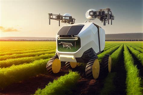 Premium Ai Image Agriculture Robotic And Autonomous Car