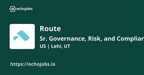 Route Is Hiring Sr Governance Risk And Compliance Engineer Ut Usd 163k 170k Us Lehi Ut