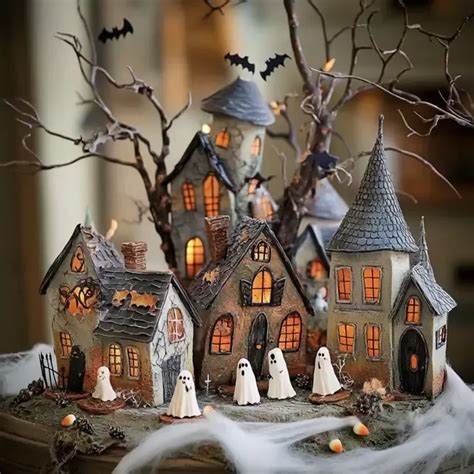 Create A Halloween Village With Diy Mini Haunted Houses Diy Halloween