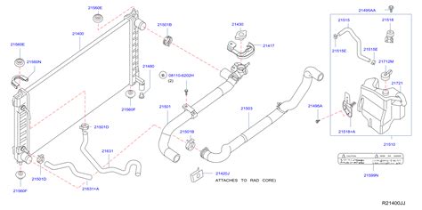 Nissan Maxima Radiator Coolant Hose Lower 21503 Ja100 Bill Korums