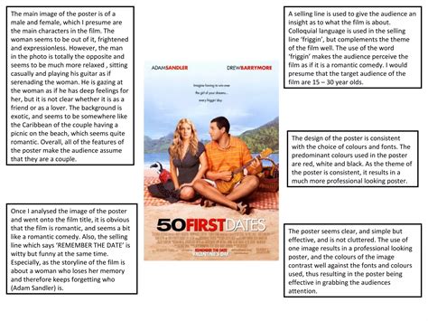 50 First Dates Poster Analysis Ppt Comedy Genres