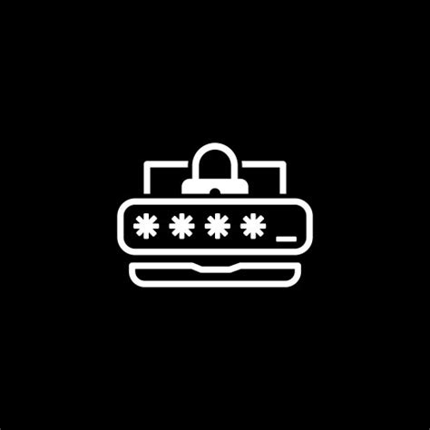 Empty Password Field Ui Element Template Vector Image