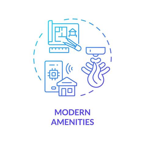 2d Gradient Modern Amenities Icon Simple Isolated Vector Construction Cost Thin Line
