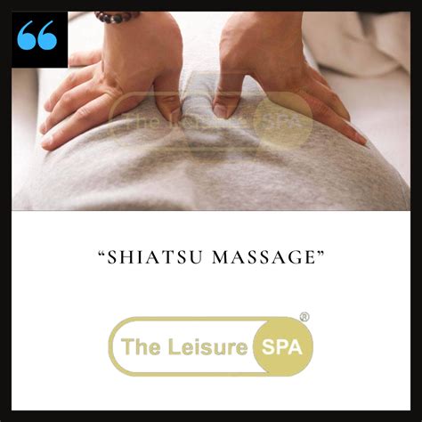Shiatsu Masssage The Leisure Spa