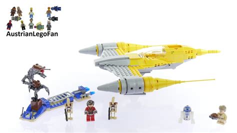 Lego Star Wars 7877 Naboo Starfighter Lego Speed Build Review Youtube