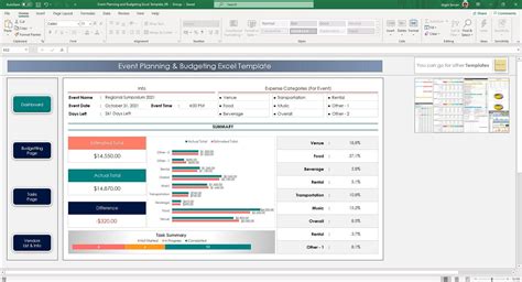 Event Planning And Budgeting Excel Template Event Planner Event Tracker