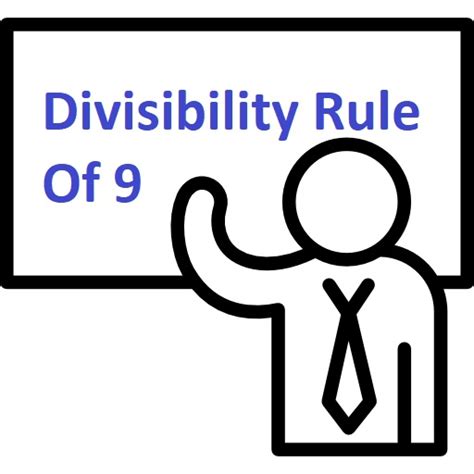 Divisibility Rule Of 9 Math Calculations