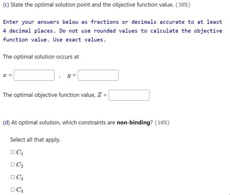 consider this linear program minimize
