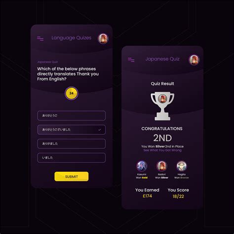 Quiz App Ui Design On Behance Quiz App Ui Design On Behance