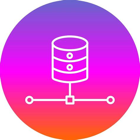 Database Line Gradient Circle Icon 43700226 Vector Art At Vecteezy