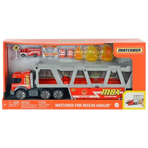 Buy Matchbox Fire Rescue Hauler Transporter Truck 43cm Xs Stock Xs