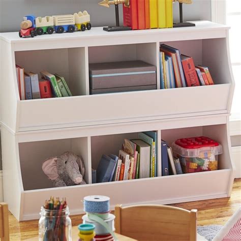 Leonor Stacked 6 Bin Storage Cubby Toy Organizer Joss And Main Living