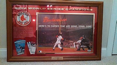 Boston Red Sox 2004 World Series Champions Budweiser Mirror 486509908