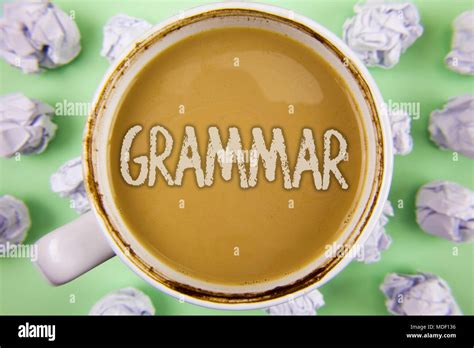 Handwriting Text Grammar Concept Meaning System And Structure Of A Language Correct Proper