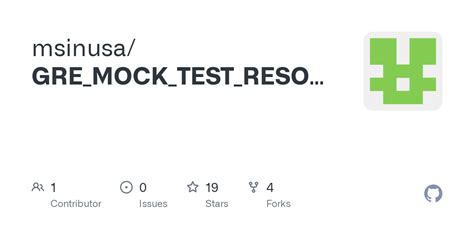 GitHub Msinusa GRE MOCK TEST RESOURCE