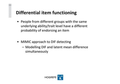 ITC Measurement Equivalence PPT