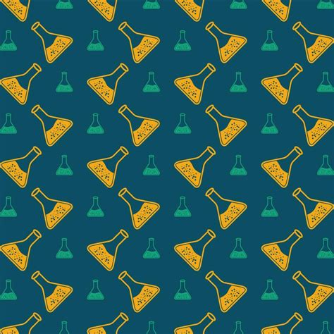 beaker beautiful repeating pattern design colorful vector illustration