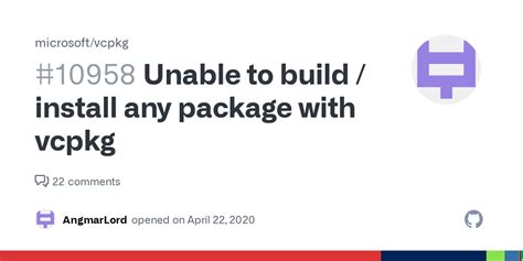 Unable To Build Install Any Package With Vcpkg Issue Microsoft Vcpkg GitHub