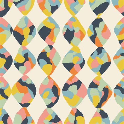 Premium Vector Vector Abstract Geometric Multi Color Illustration Seamless Repeat Pattern