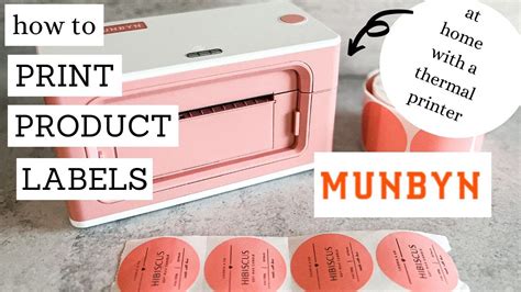 how to print product labels at home with munbyn thermal label printer