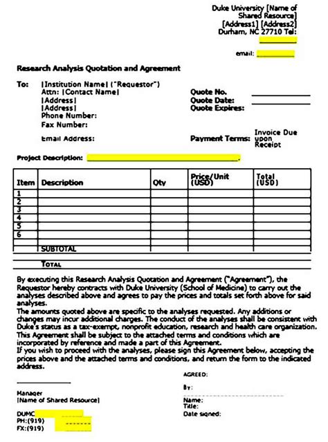 Research Analysis Quotation And Agreement Mous Syusa