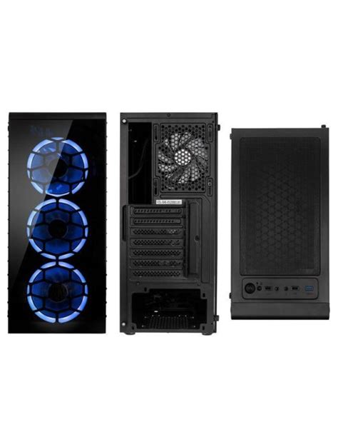 Kolink Observatory Lite Rgb Tempered Glass Black