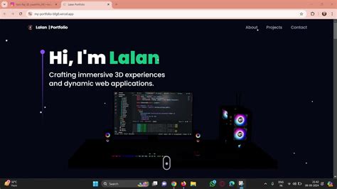 Showcasing Reactjs And Threejs Portfolio Lalan Chaudhary Posted On The Topic Linkedin
