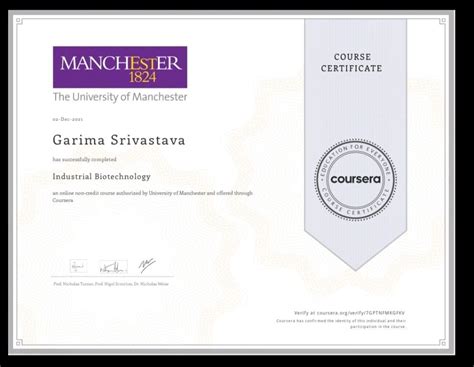 Garima Srivastav On Linkedin Successfully Completed The Course Industrial Biotechnology