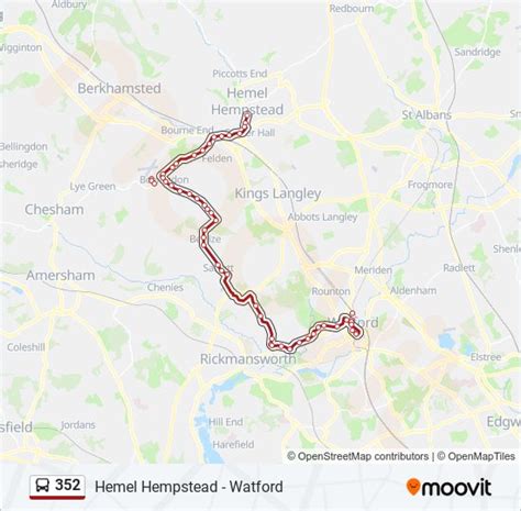 352 Route Schedules Stops And Maps Watford Updated